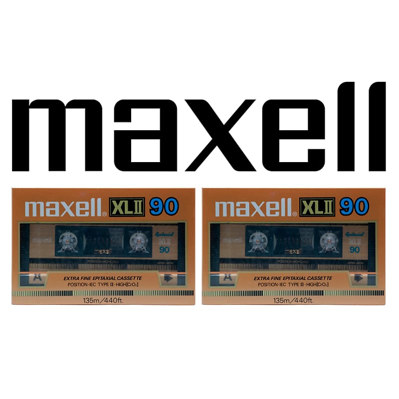 2 Pack: 1986 Maxell XLII 90 Type II Cassette Tapes | Reverb