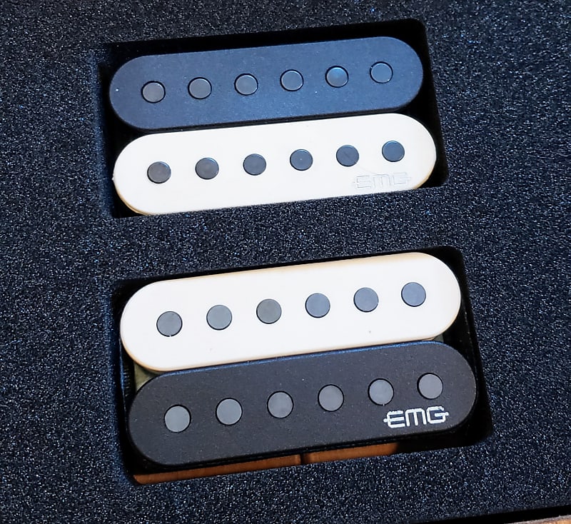 EMG Jim Root Daemonum Signature Pickup Set, Zebra, Standard | Reverb
