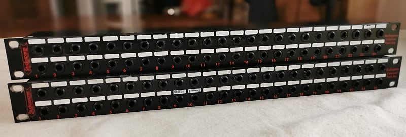 2 x Studiospares 48-Way TRS/Jack Enhanced Studio Patch Bay | Reverb
