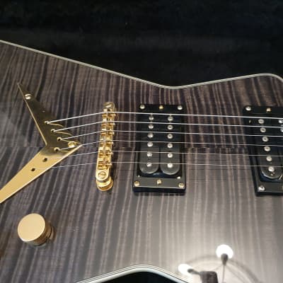 RARE Dean Limited Edition Black Gold ML Trans Black AAA Flame | Reverb
