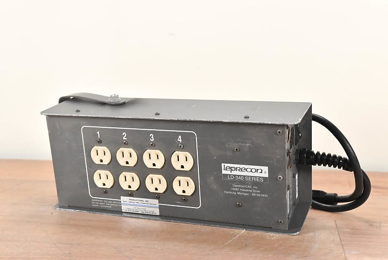 Leprecon LD-340-DMX 4-Channel Edison DMX Dimmer Pack CG002P8 | Reverb