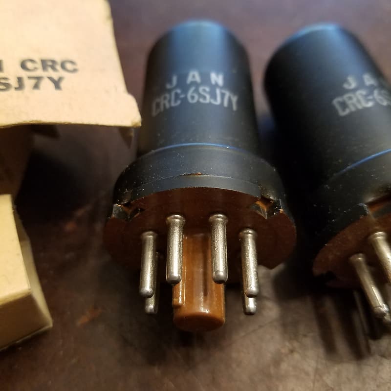 ONE (1) JAN-CRC-6SJ7Y Pentode Military tNOS AT1000 TESTED | Reverb
