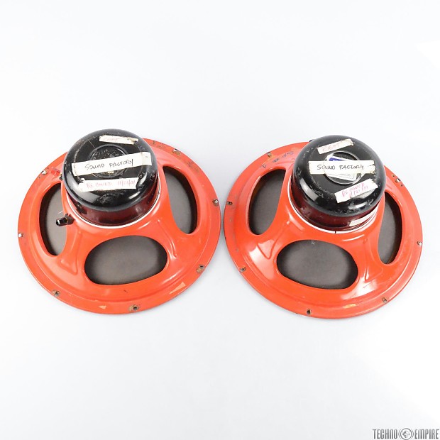 2 Utah 15" Big Red Speakers Loudpseakers from Sunset Sound | Reverb