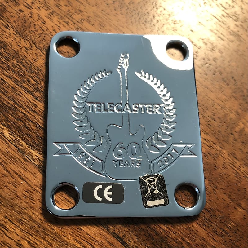 Official Fender Telecaster 60 year anniversary neck plate | Reverb