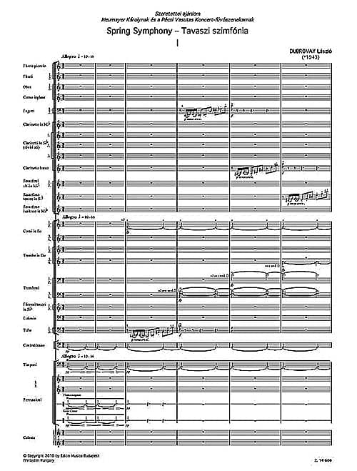 Spring Symphony Score | Reverb