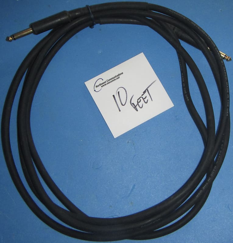Road Hog 10 foot cable 2000's - black | Reverb