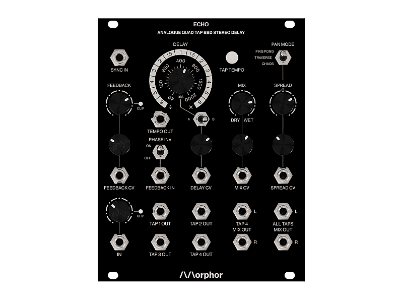 Morphor Echo Analog Quad Tap BBD Stereo Delay | Reverb