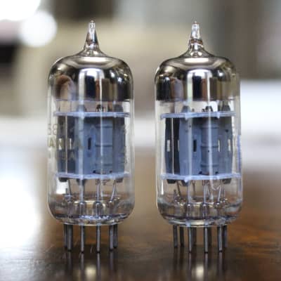 1961 Sylvania JHS-5814A 12AU7 ECC82 Tubes - Matched Pair | Reverb