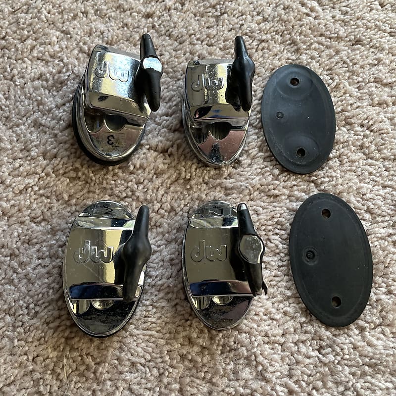 90s Dw Tom Mount Floor Tom Leg Brackets 4ct Reverb
