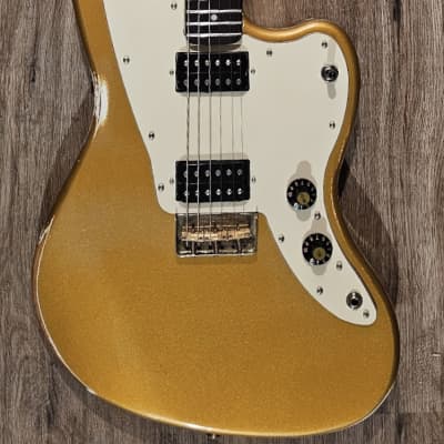 Danocaster Jazzmaster Offset Firemist Gold | Reverb