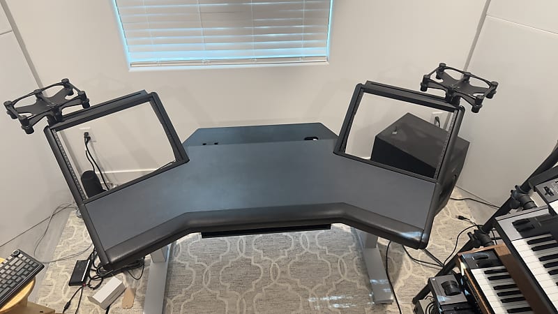 Argosy Halo Plus Studio Desk - Grey/Black | Reverb