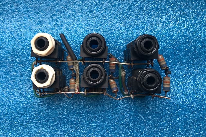 Vox AC30/6 input jack assembly AC30 1962 - Black / White | Reverb