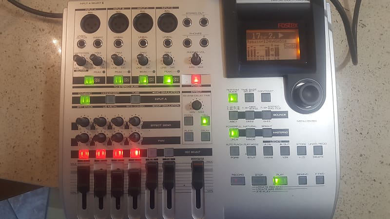 Fostex MR-8 HD 8 track digital/HD multitrack recorder & mixer | Reverb