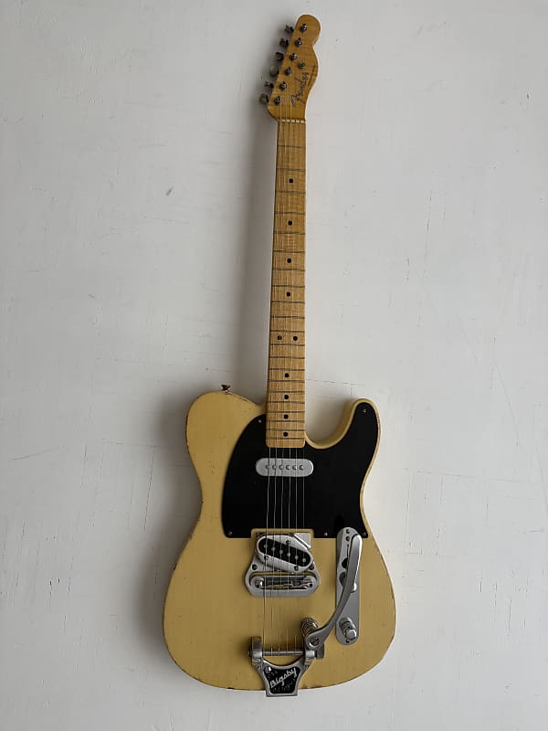 Fender blackguard lightweight pine body telecaster bigsby B16 | Reverb