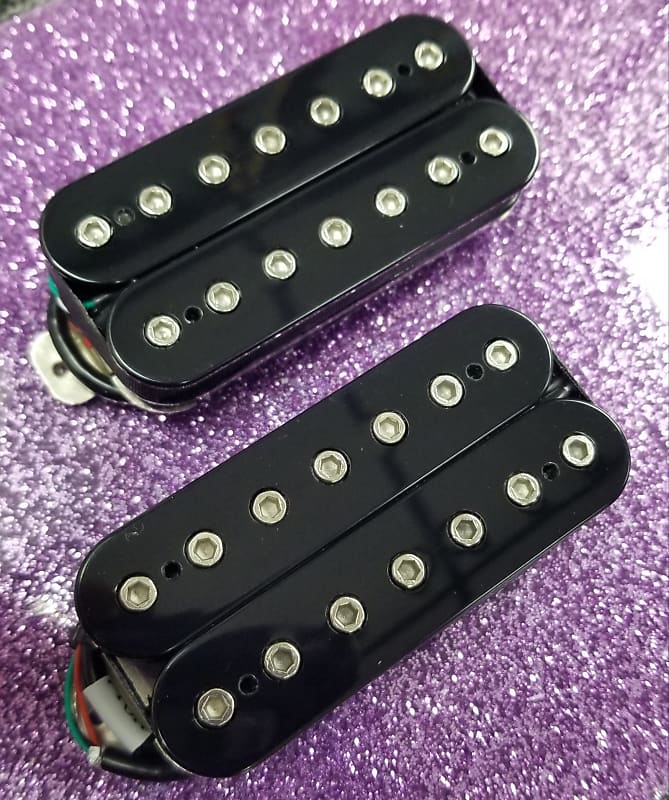 Warp Core Pickups 7 String Humbucker Set 2024 - Black/Chrome | Reverb