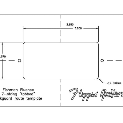 Pickguard Route Template, Fishman / EMG 7-String Humbucker | Reverb