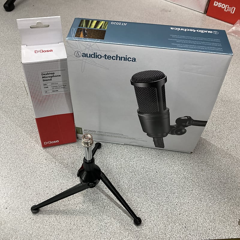 Audio-Technica AT2020 + Hosa Desktop Mic Stand | Reverb