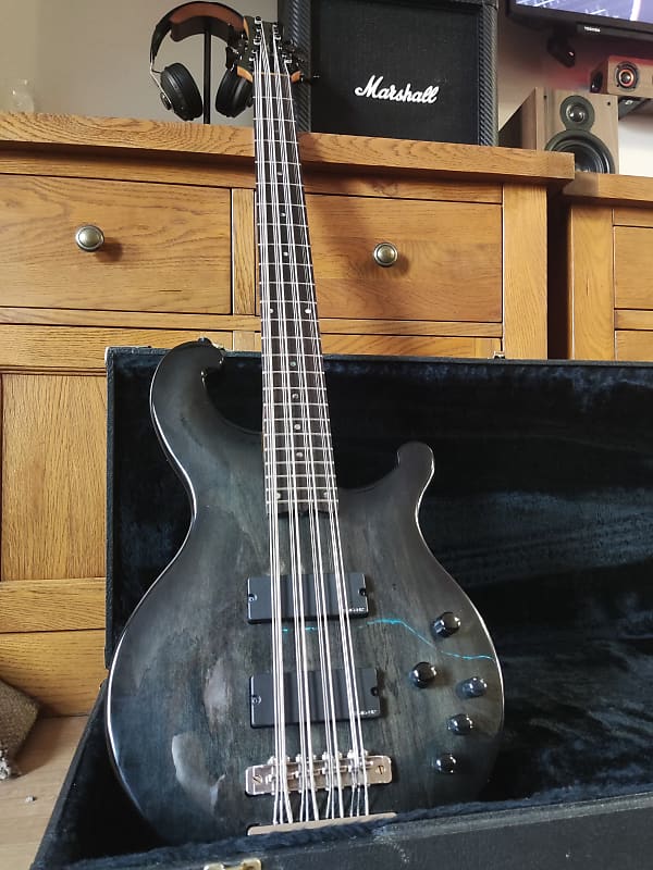 Dean Rhapsody 12 String Bass Early 2000's - Trans Black | Reverb