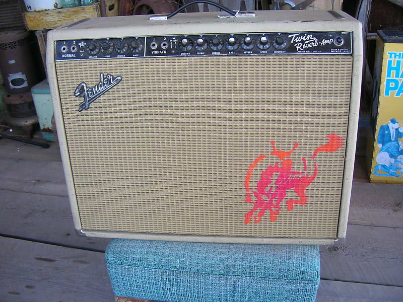 Fender Twin Reverb amplifier Blackface 1964 with new cabinet | Reverb