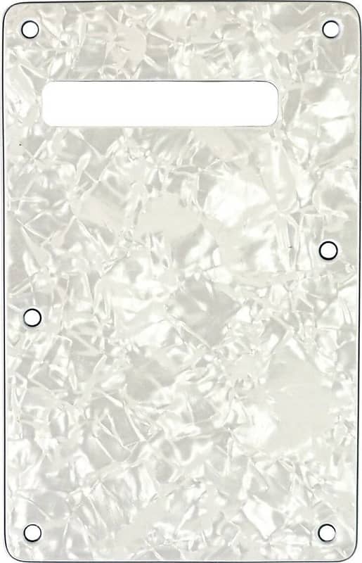 Standard Strat Backplate 3 Ply White Pearl | Reverb