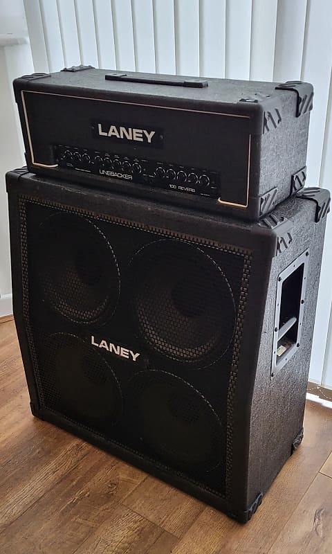 Laney Linebacker 100 Reverb - Head and Cabinet 1989 - | Reverb UK
