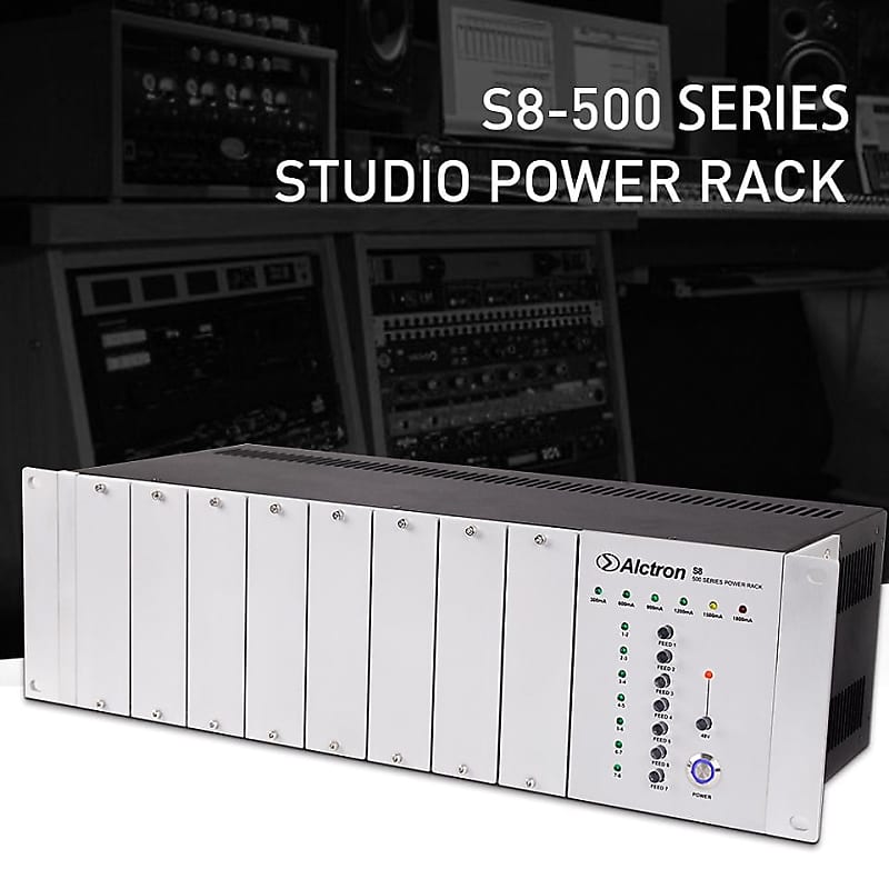 Alctron S8 Eight Slot 500 Series Rack w/ Power Supply | Reverb