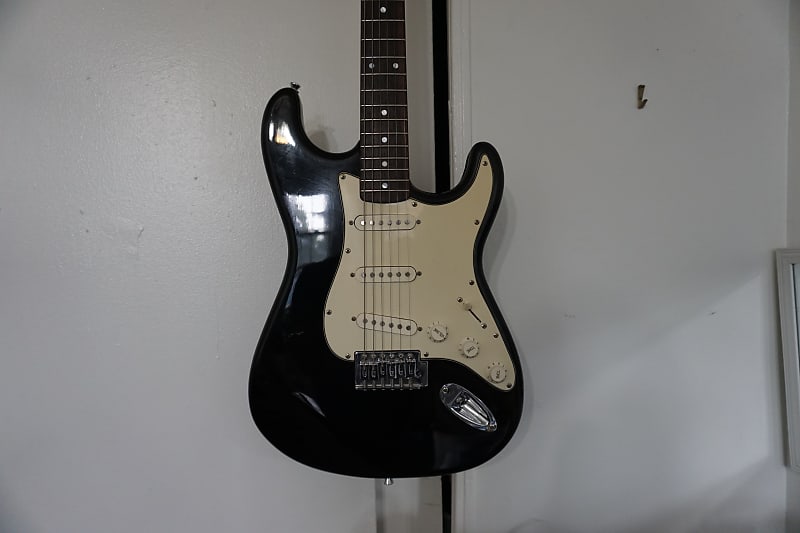 Johnson Strat By AXL, GM Black/ White | Reverb