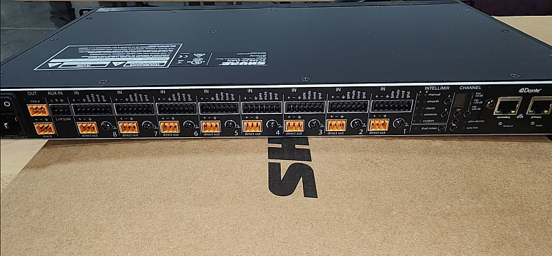 Shure SCM820 - 8ch automixer Dante Block connections | Reverb