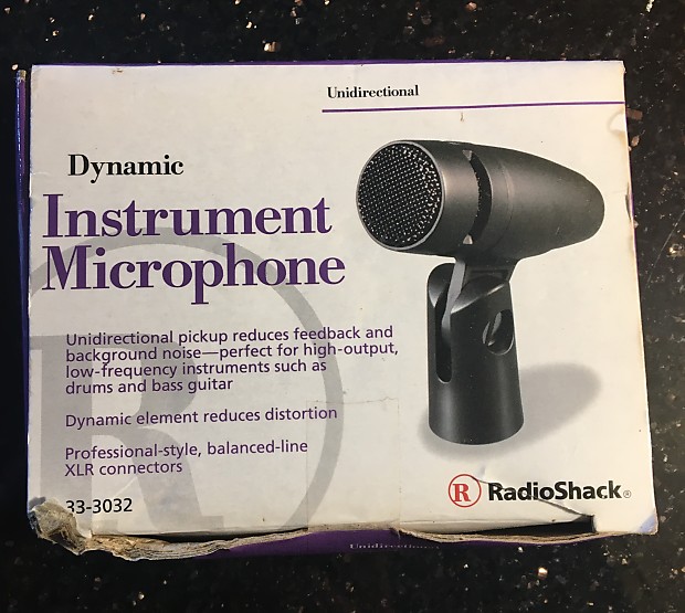 Radio Shack Dynamic Instrument Microphone model 33-3032 | Reverb