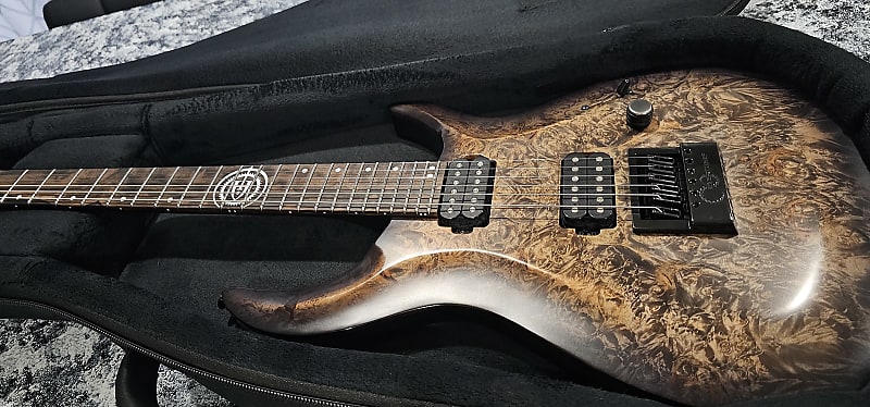 Kiesel AJ6E Andy James Crescent Signature 2021 Burled Maple | Reverb