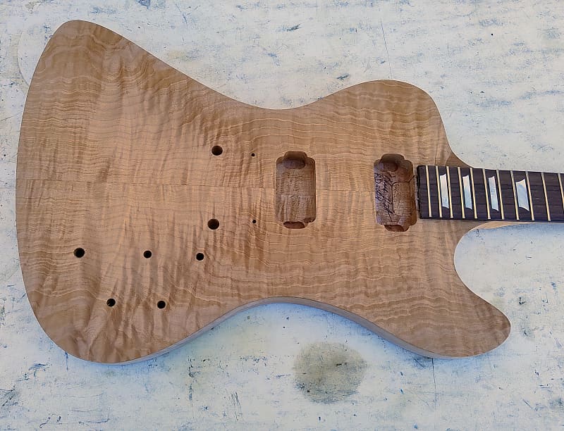 R&Di Maple solid maple top , Mahogany body , unfinished lp | Reverb
