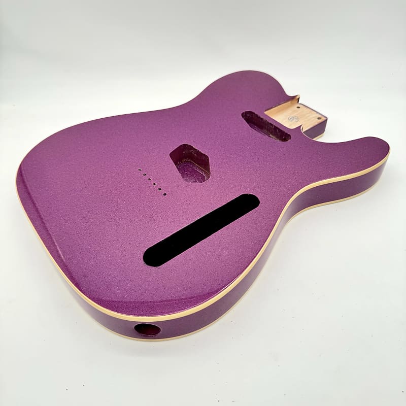 HooDoo Telecaster Thinline Double-Bound Sparkle Purple Body | Reverb