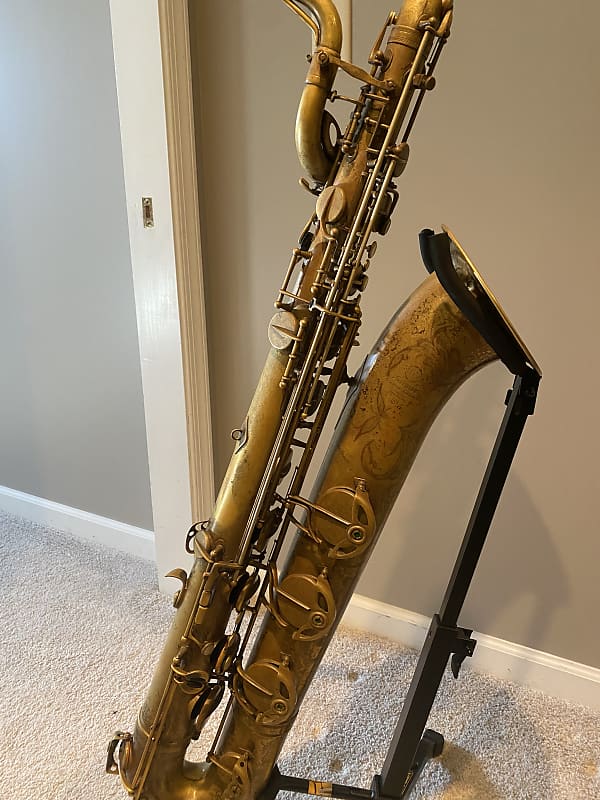 Selmer Mark VI Baritone Sax - Low A 1962 - Mostly unlacquered | Reverb