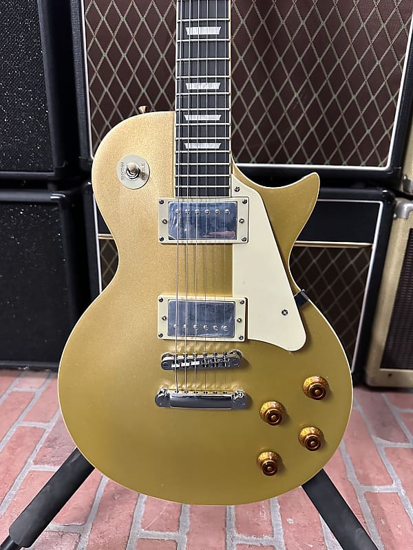 Oscar Schmidt OE-20 Singlecut LP Goldtop | Reverb