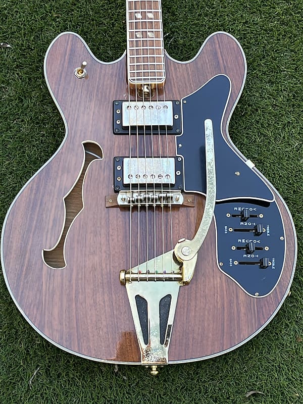 National EG-685-2RG // 1970s, Walnut Gloss, Bigsby Style | Reverb