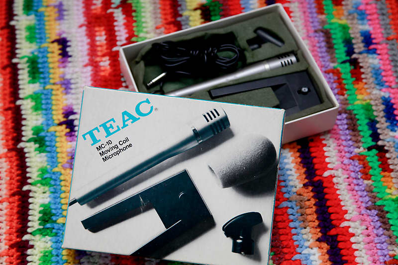 Vintage Teac MC-10 Cardioid Dynamic Microphone w/Box | Reverb