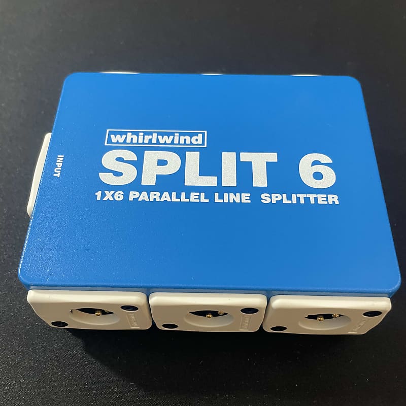 Whirlwind XLR 1x6 Parallel line splitter - Blue White | Reverb