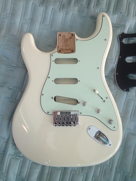 Warmoth Reverse Strat Body Hardtail 2013 Vintage White | Reverb