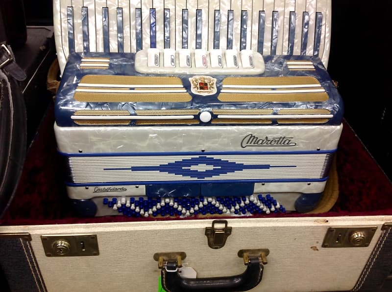 Marotta Castelfidardo 60's vintage Pearl-Blue Accordion | Reverb
