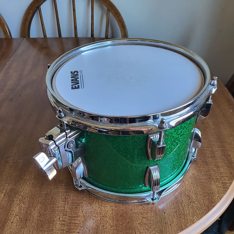 Ludwig Classic Maple 10" tom - Green Sparkle | Reverb