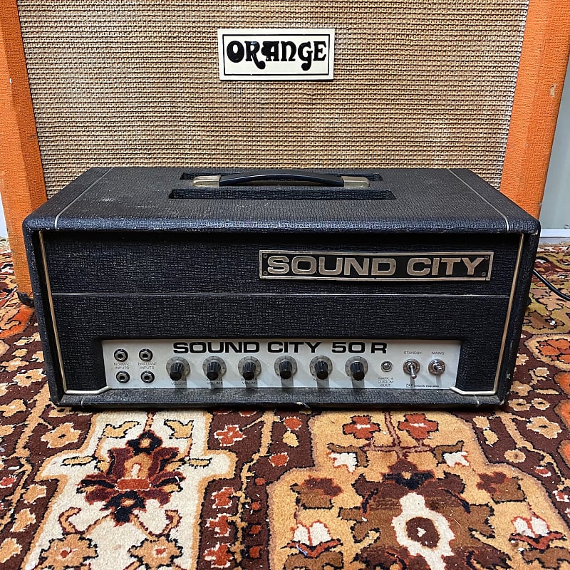 Vintage 1970s Sound City 50 50R Reverb MK 4 Valve Amplifier | Reverb