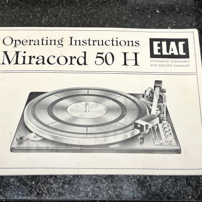 Vintage ELAC Benjamin Miracord 50H Auto Turntable w/ Shure | Reverb