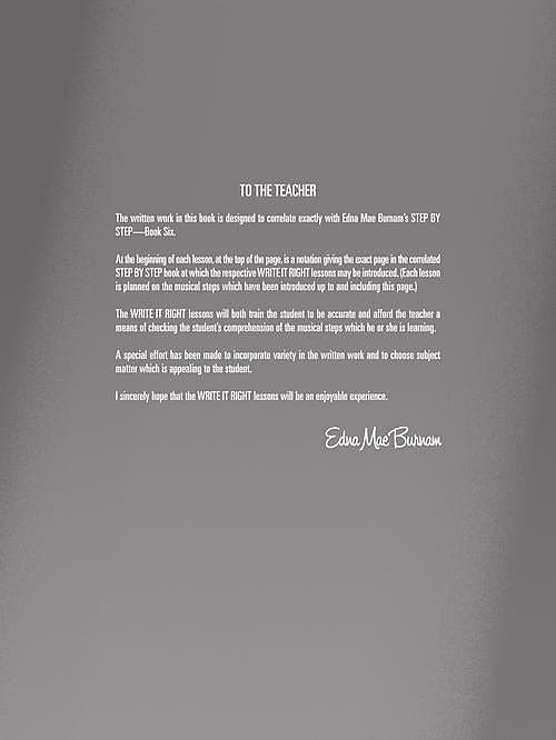 Write It Right Book 6 Willis Music | Reverb