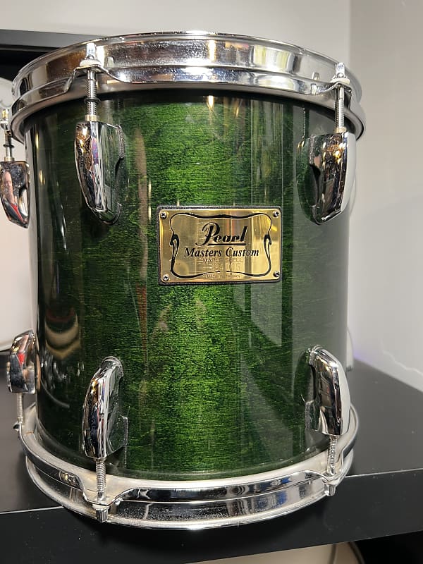 Pearl Masters Custom MMX 10”x10” Mid 90’s - Emerald Mist | Reverb