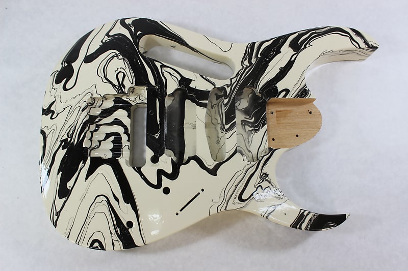 Boneyard Swirled HSH Root Beer 7 string Jem body fits Ibanez | Reverb