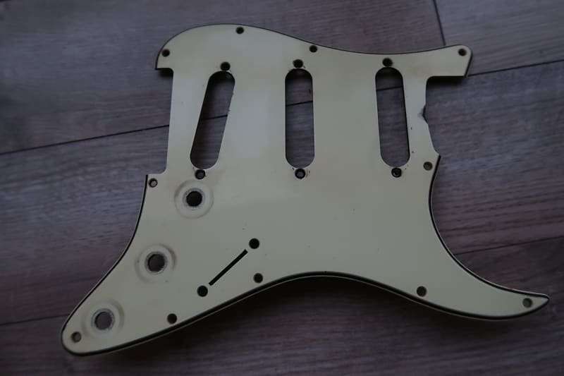 Fender Stratocaster Celluloid Nitrate Pickguard Relic Aged | Reverb