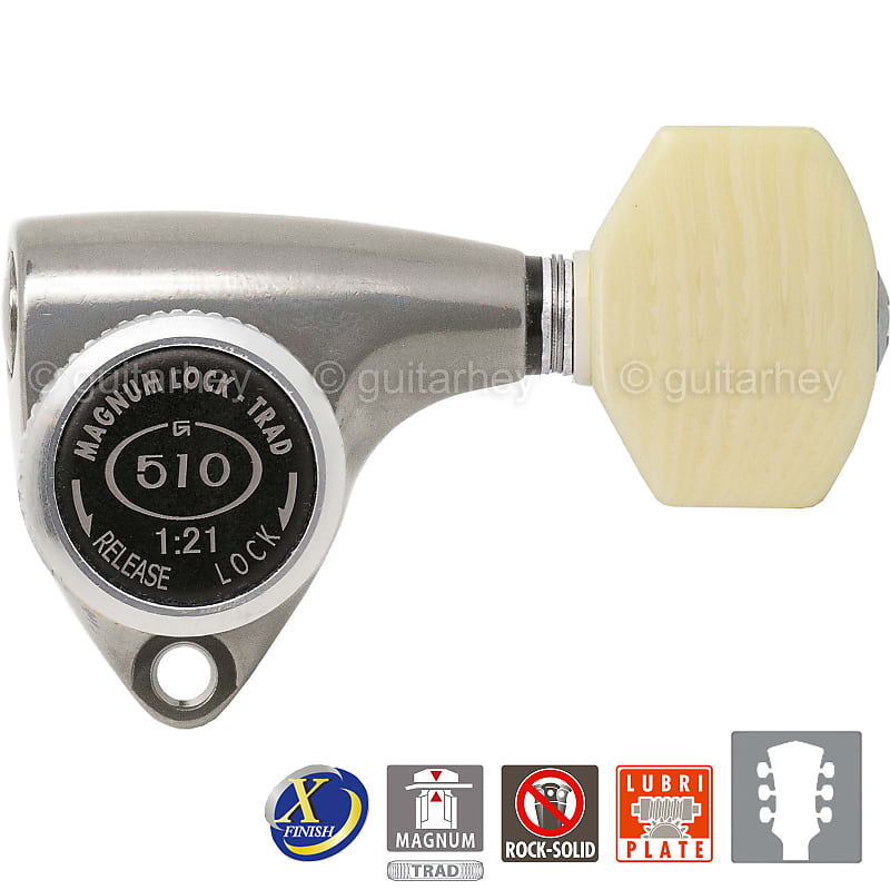 NEW Gotoh SGV510Z-M07 MGT L3+R3 LOCKING Tuners Set 3x3 - | Reverb