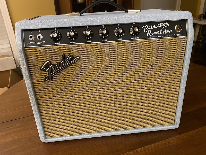 Fender Limited Edition Princeton Reverb Prototype Sonic Blue | Reverb