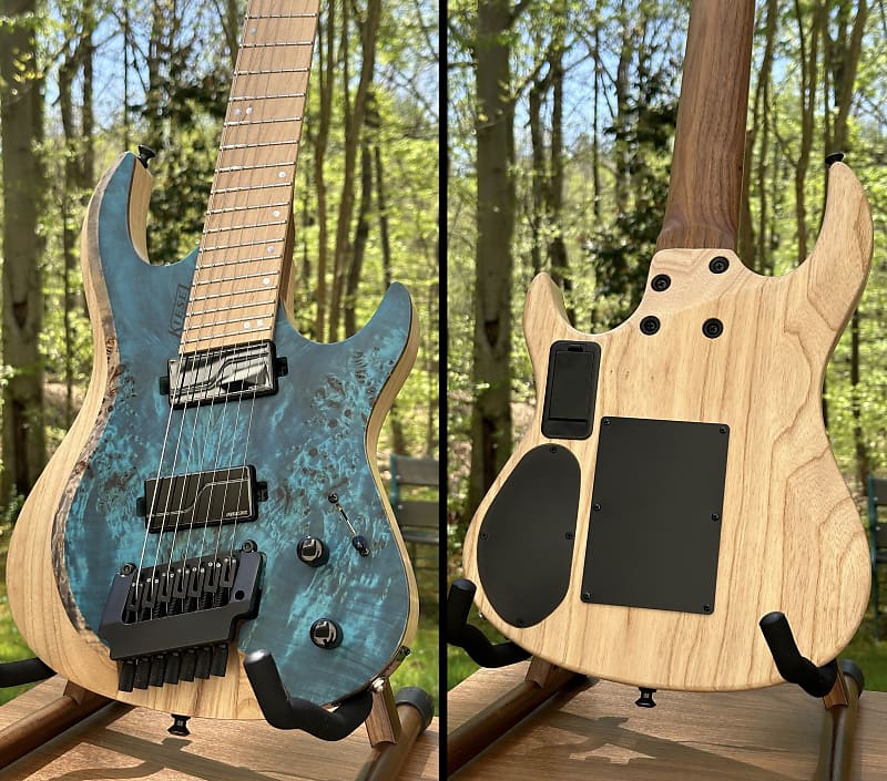 2023 Kiesel Osiris O7XM Multiscale Trem -- Aqua Blue | Reverb