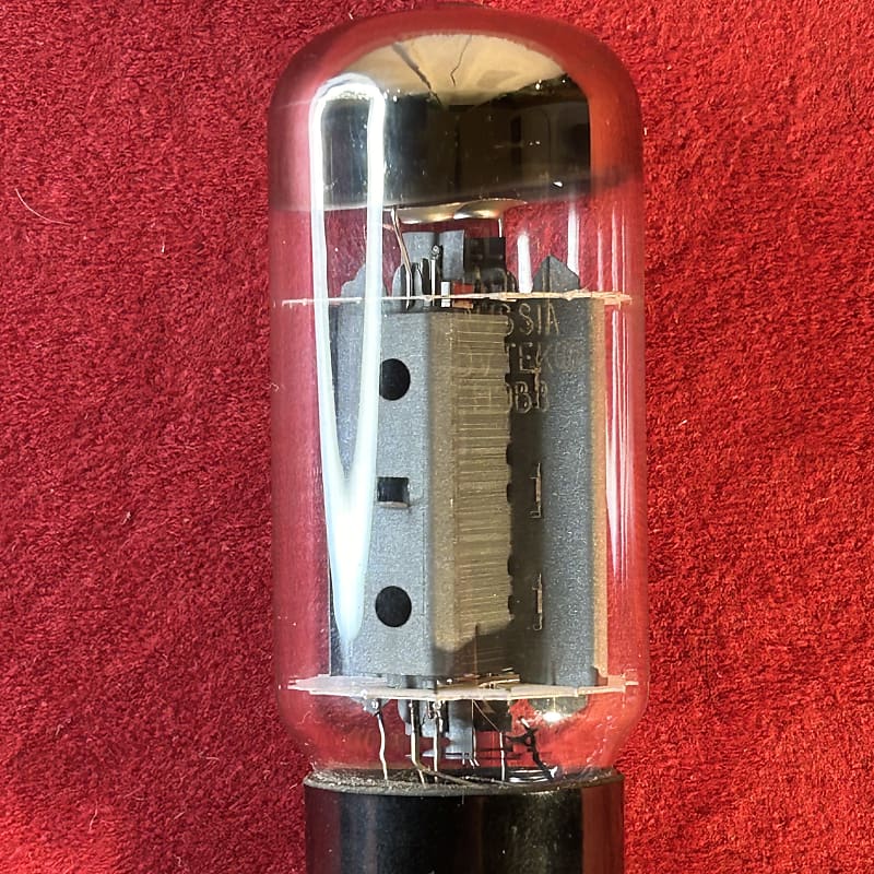 Sovtek EL34 Single Power Tube - Clear Glass/Black Base | Reverb